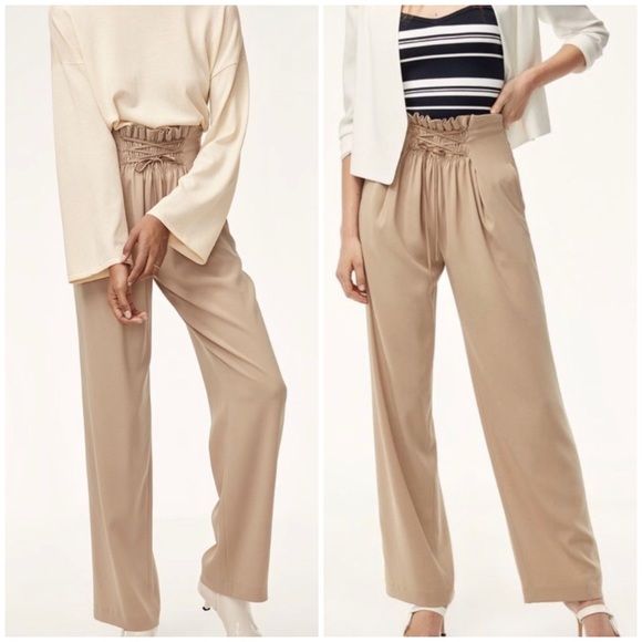Aritzia | Pants & Jumpsuits | Aritzia Babaton Lebna High Waisted Wide ...